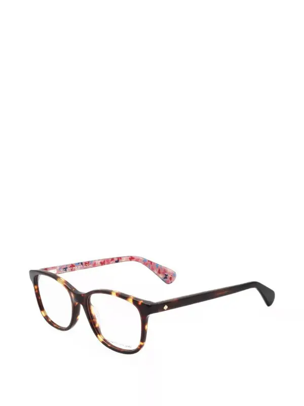 Kate Spade New York Tortoiseshell-effect Rectangle-frame Glasses