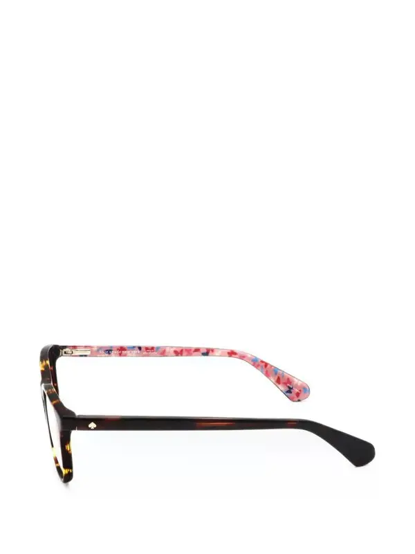 Kate Spade New York Tortoiseshell-effect Rectangle-frame Glasses