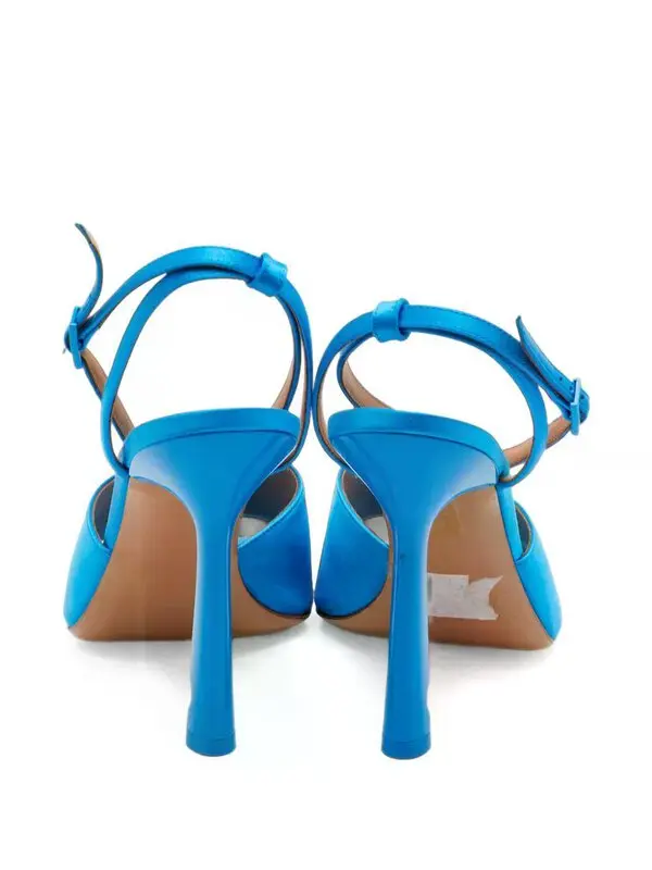 Off-White Lollipop Ankle Strap Heeled Sandals