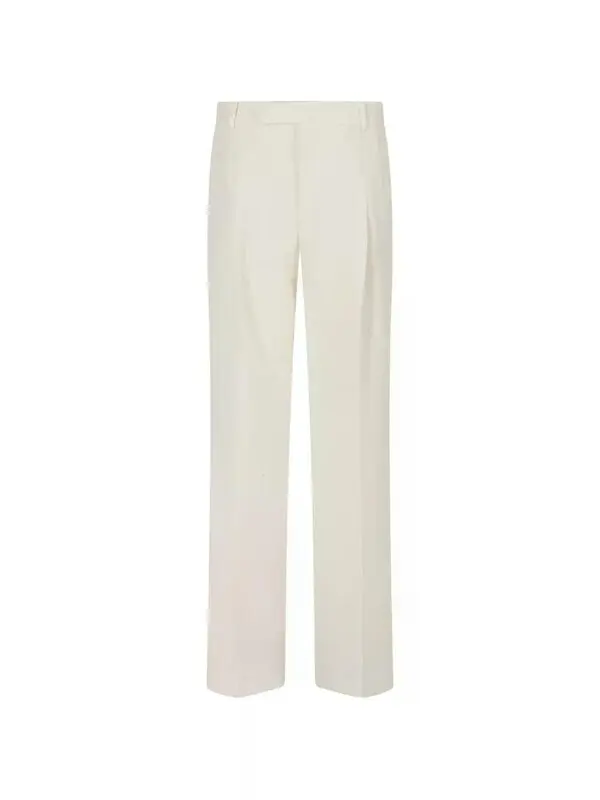 Federica Tosi Pleated Wide-leg Trousers - White