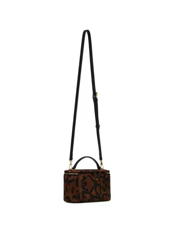POTAMY Leopard-print Calf Hair Mini Bag