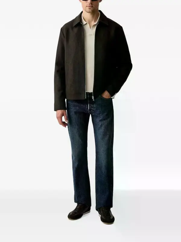 Marc O'polo Logo-embroidered Fine-knit V-neck Top