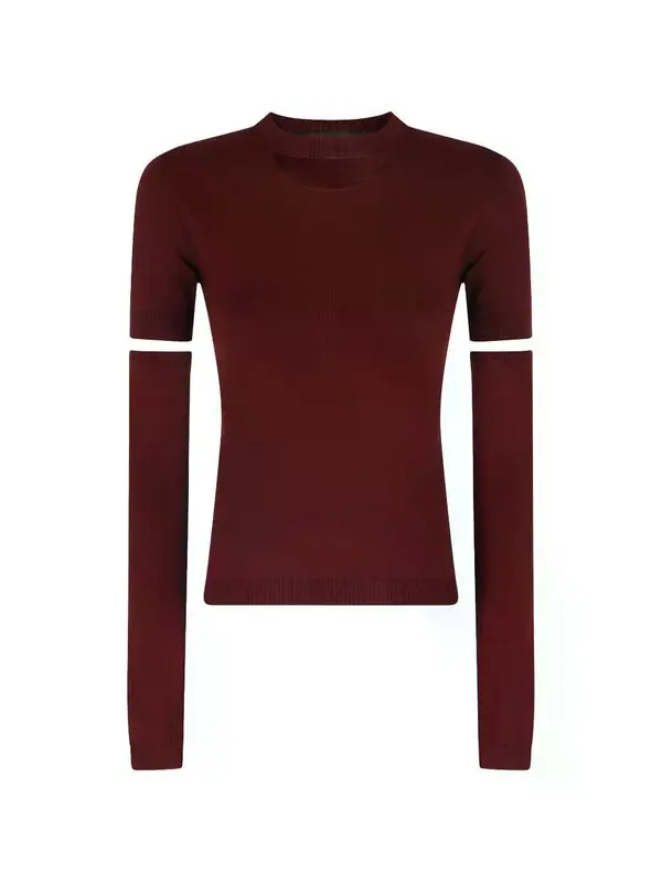 Federica Tosi Cut-out Fine-knit Sweater