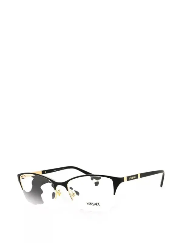 Versace Cat Eye Frame Eyeglasses - Black