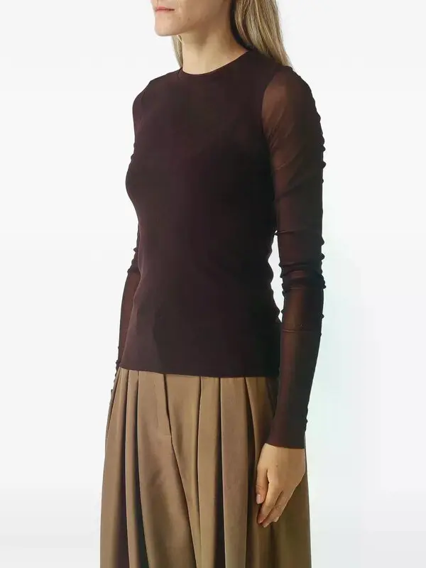 MEIMEIJ Sheer-panel Long-sleeve T-shirt
