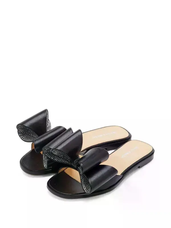 Mach & Mach Le Cadeau Crystal-embellished Flat Sandals