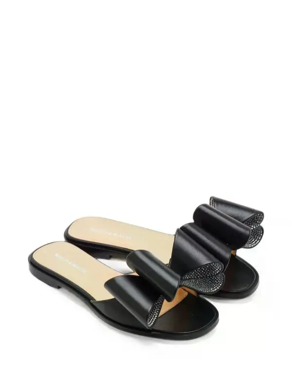 Mach & Mach Le Cadeau Crystal-embellished Flat Sandals