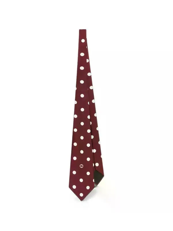 Dolce & Gabbana Polka Dot-print Silk Twill Tie