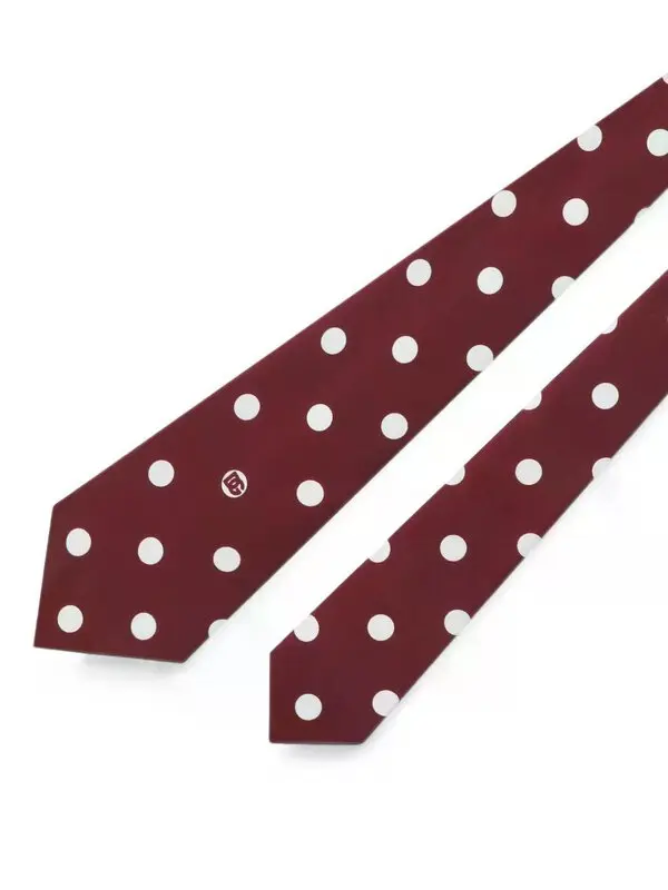 Dolce & Gabbana Polka Dot-print Silk Twill Tie