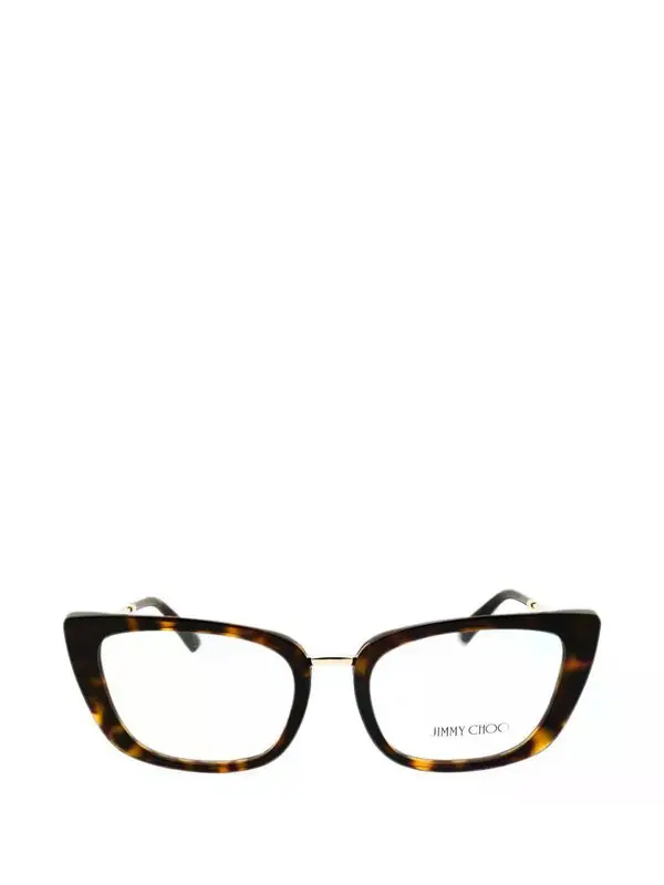 JIMMY CHOO Tortoiseshell-effect Cat-eye-frame Glasses