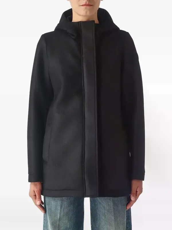 COLMAR Hooded Zip-up Coat - Black