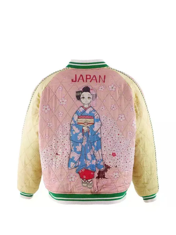 TAKASHI MURAKAMI Reversible Embroidered Bomber Jacket
