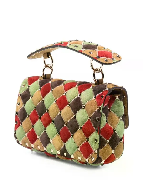 Valentino Garavani Rockstud Spike Patchwork Tote Bag