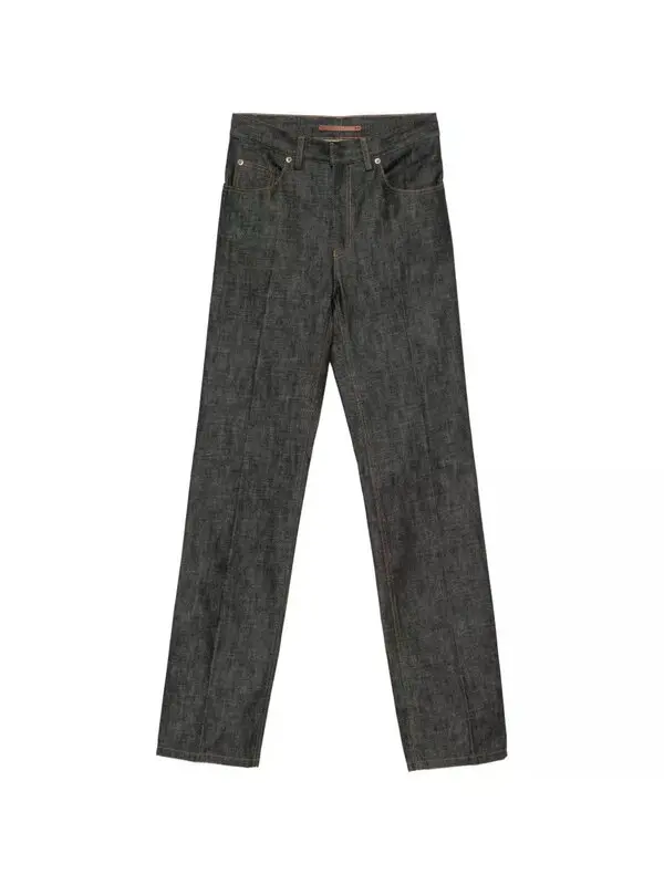 PETAR PETROV Dark Frame Contrast-stitch Straight-leg Jeans