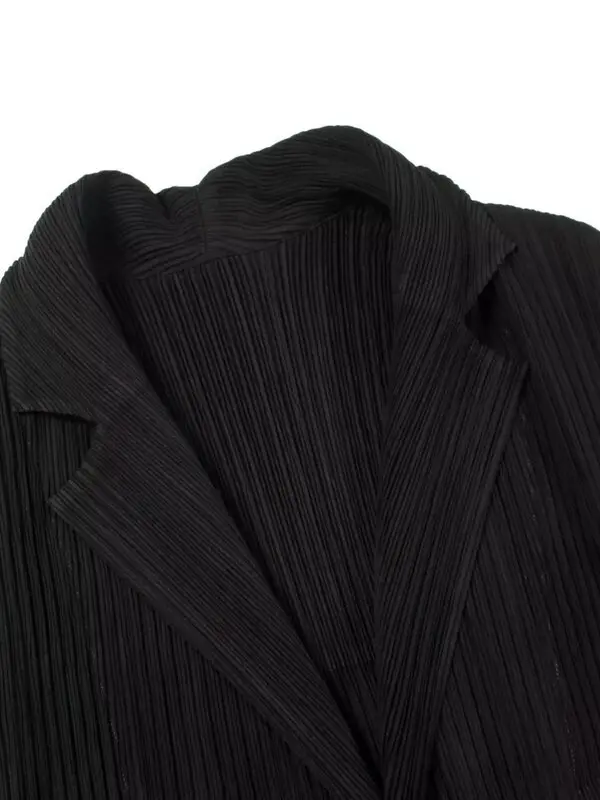 Issey Miyake 2010s Hatching Pleated Blazer