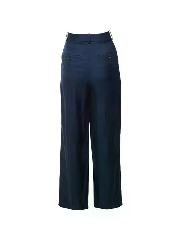 Theory Pleated Tailored Wide-leg Trousers