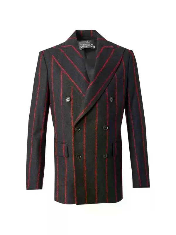 VIVIENNE WESTWOOD Captain Pinstriped Double-breasted Jacket