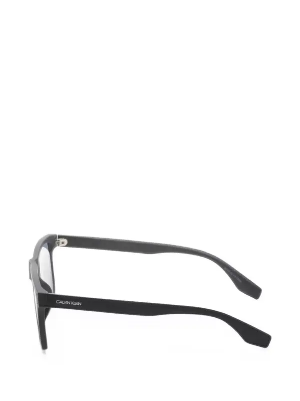 Calvin Klein Matte Rectangle-frame Sunglasses