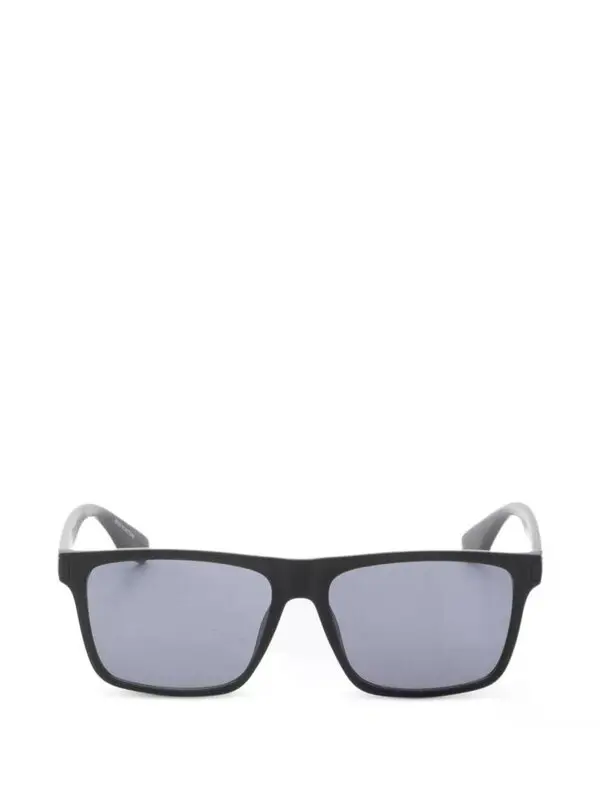 Calvin Klein Matte Rectangle Frame Sunglasses