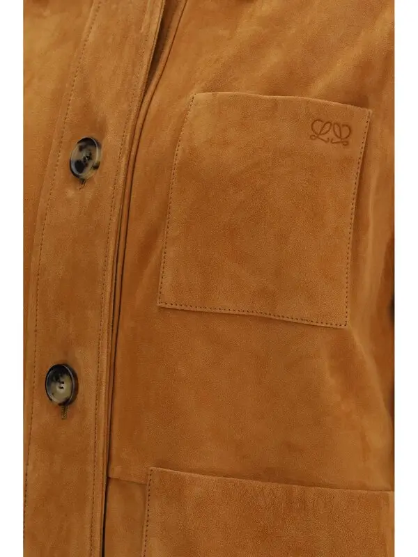 Loewe Suede Goat Leather Workwear Jacket
