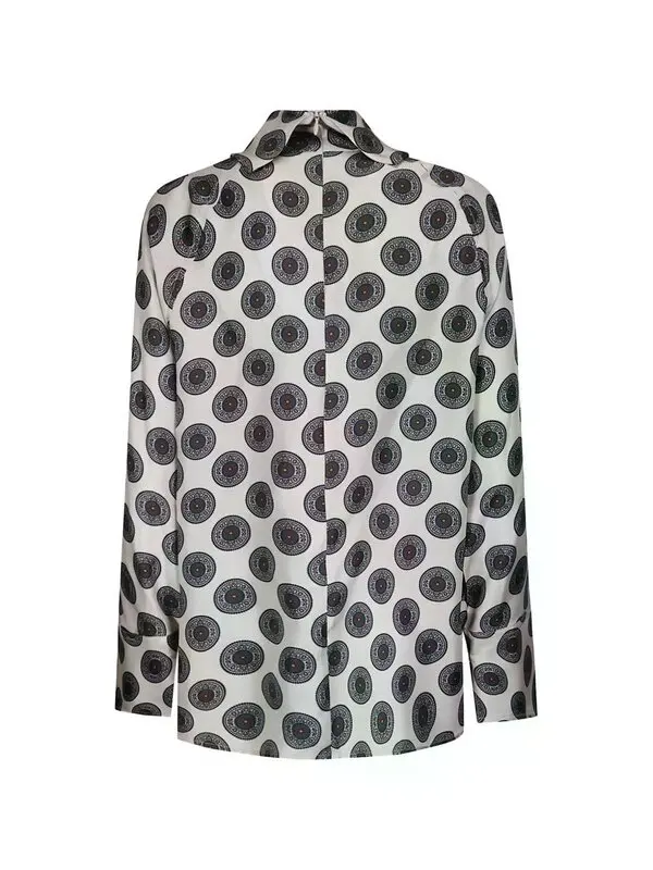 Alberto Biani Geometric Print Silk Shirt