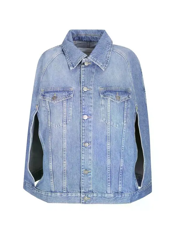7 For All Mankind Denim Cape Jacket
