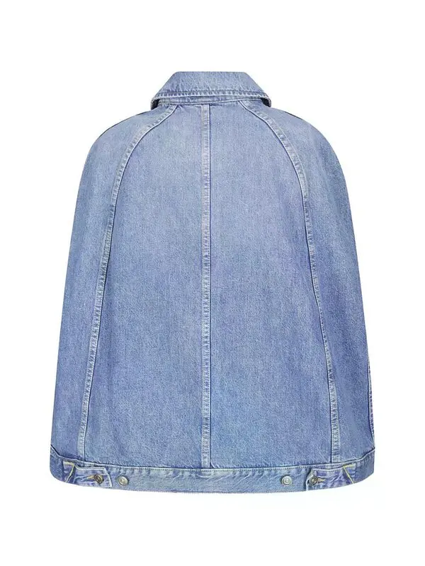 7 For All Mankind Denim Cape Jacket