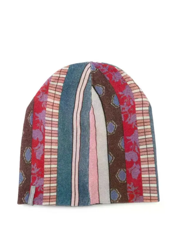 IN BED WITH YOU Patchwork Cashmere Beanie