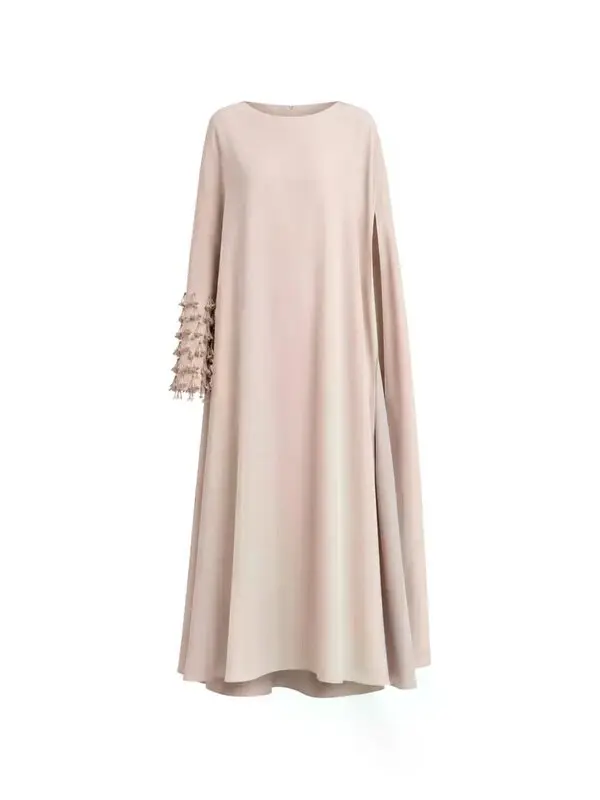 LOODYANA Embellished Cape-sleeve Jumpsuit