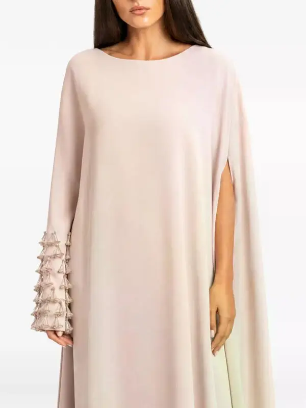 LOODYANA Embellished Cape-sleeve Jumpsuit