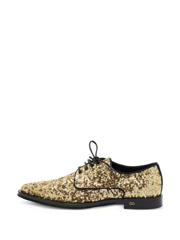 Dolce & Gabbana Sequin Derby Shoes