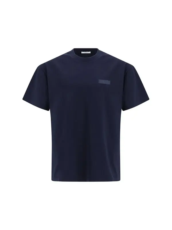 Givenchy Cotton T-shirt With Logo Patch - Blue