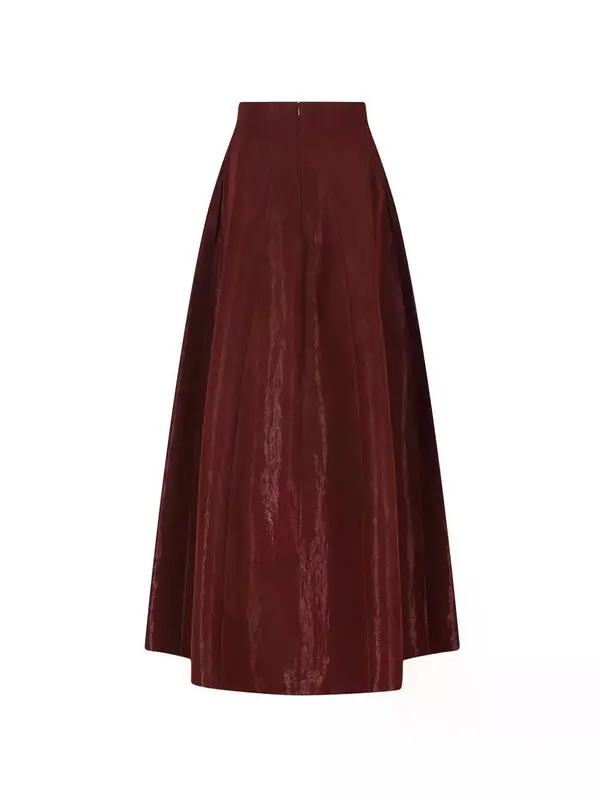 Alberta Ferretti High-shine Maxi Skirt