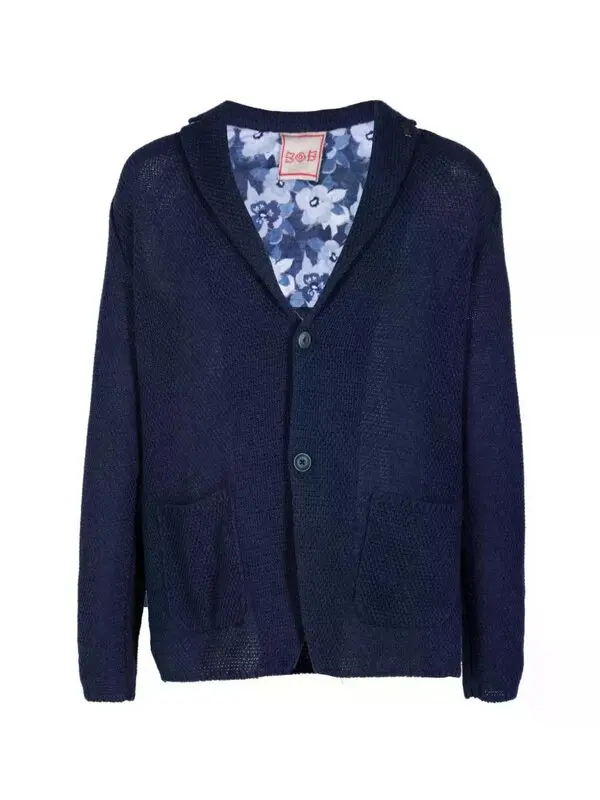 BOB Floral-panel Knit Cardigan