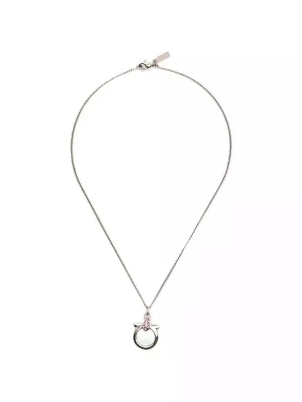 FERRAGAMO 1980s Gancini Necklace And Earrings Set