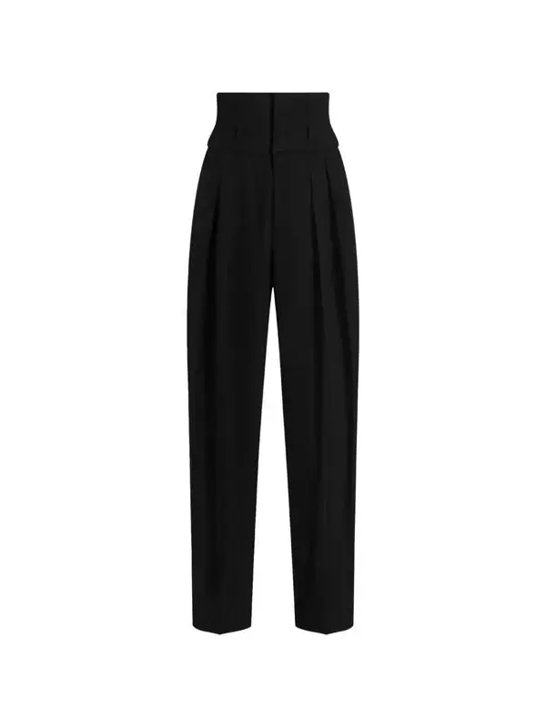 Dolce & Gabbana Wool Jacquard Pinstripe Trousers