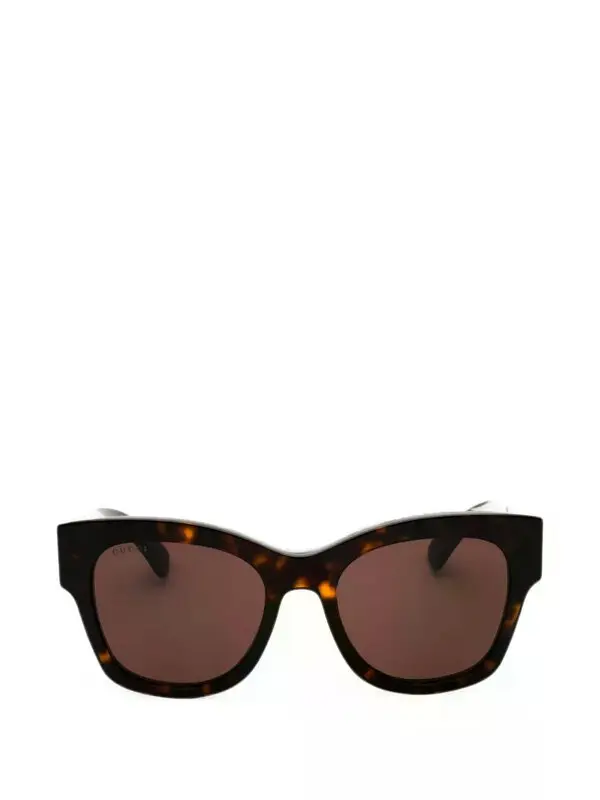 Gucci Tortoiseshell-effect Cat-eye Sunglasses