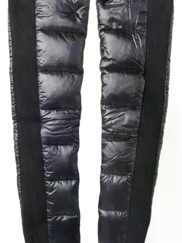 Herno Quilted Ribbed-knit Arm Warmers With Gold-tone Hardware