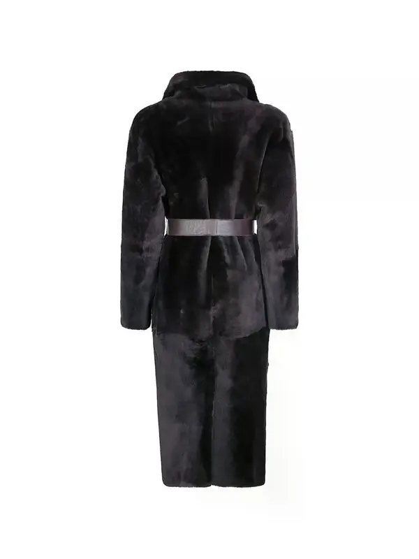 DESA 1972 Reversible Belted Shearling Coat