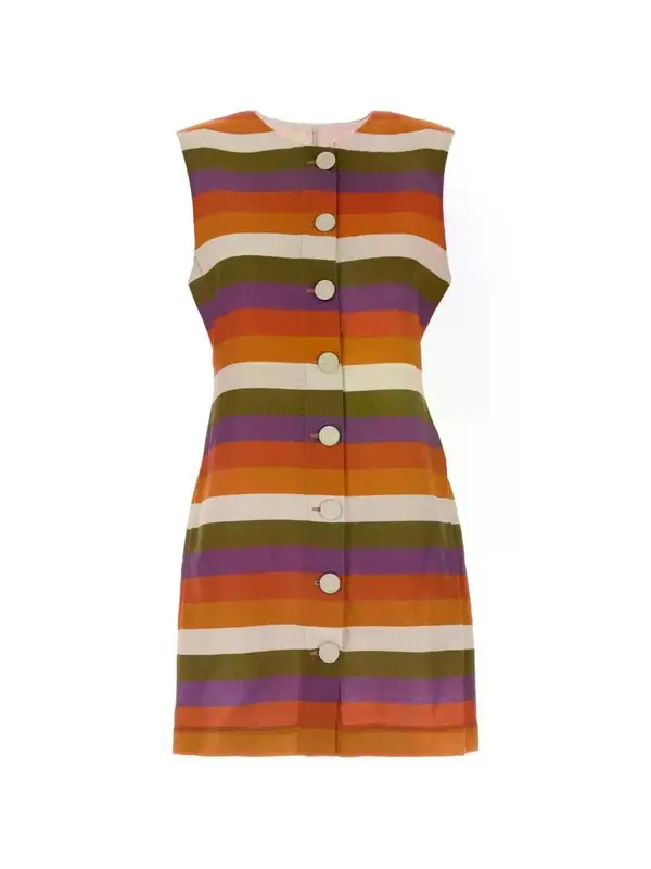 DESTREE Camille Horizontal-stripe Mini Dress