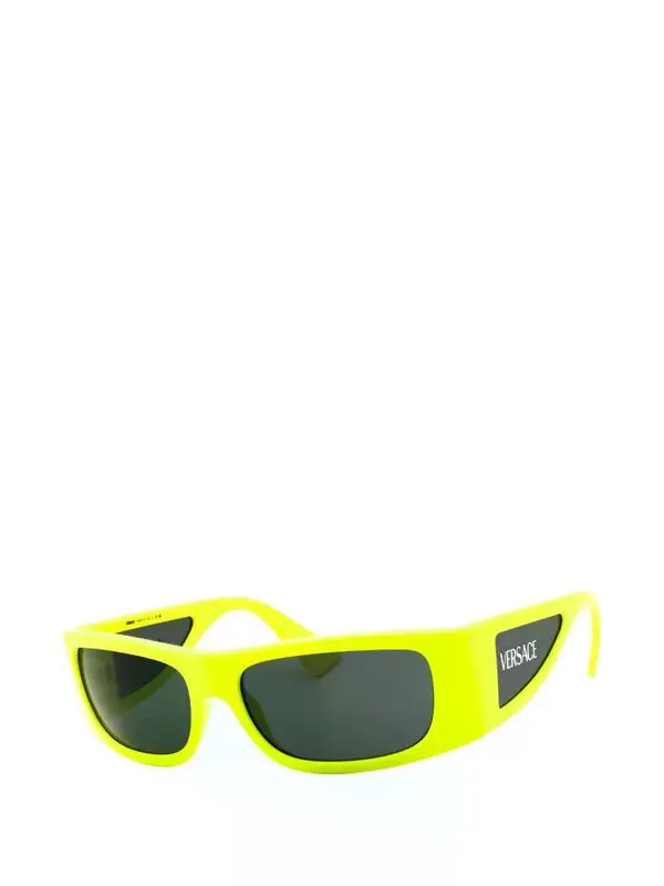 Versace Rectangle Frame Sunglasses - Yellow