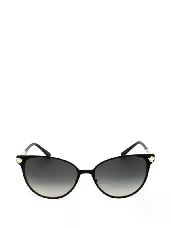 Versace Cat-eye Sunglasses With Medusa Head Plaque - Black