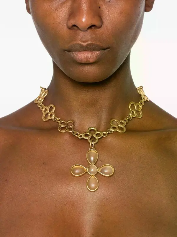 FERRAGAMO 1980s Gancini Pendant Necklace