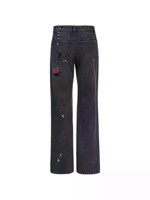SEEN USERS Name His Last Rose Straight-leg Jeans