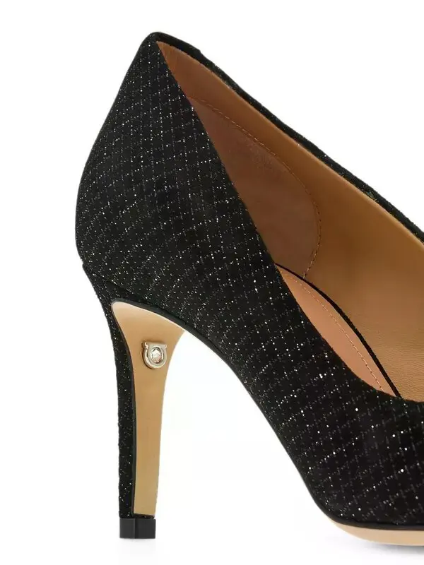 FERRAGAMO Glitter Effect Pointed Toe Pumps