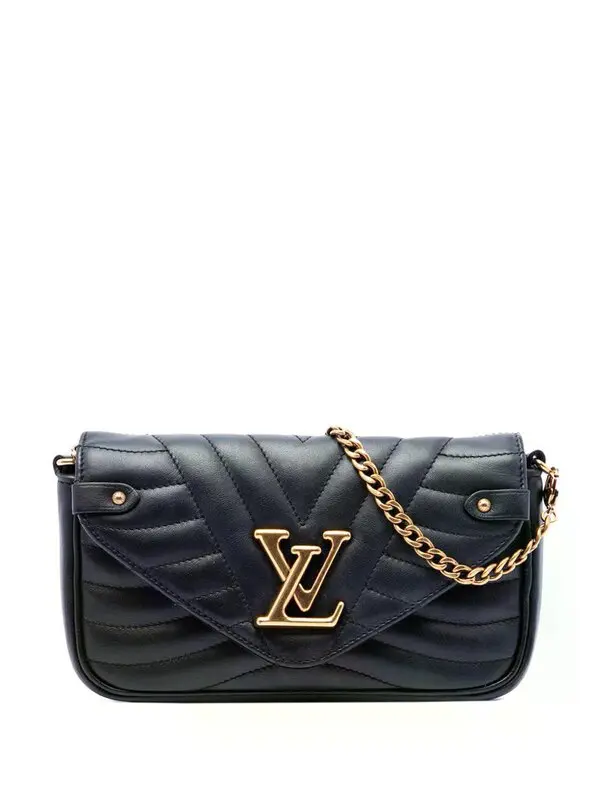 LOUIS VUITTON 2019 New Wave Chain Pochette Crossbody Bag - Black