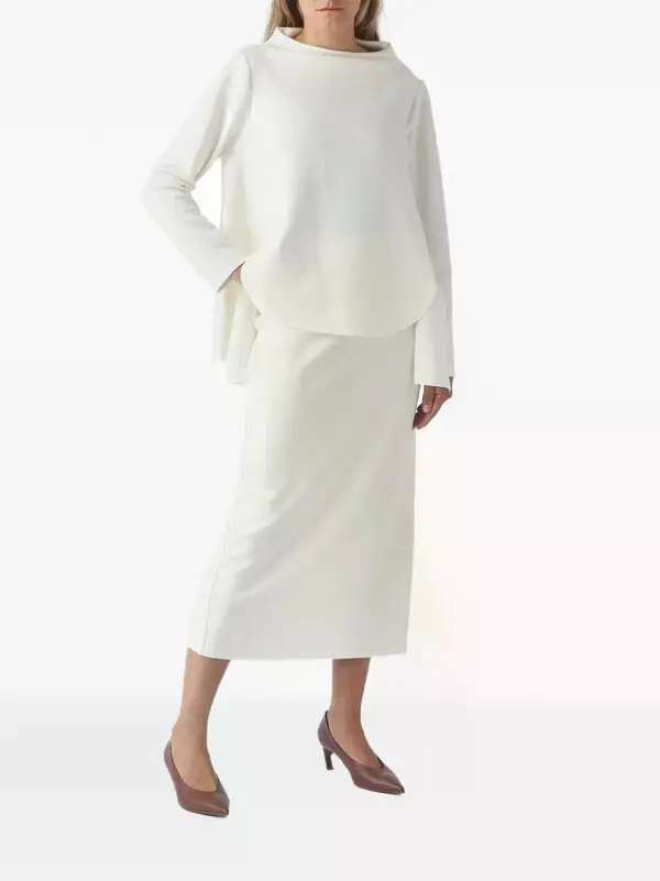 MEIMEIJ Elasticated Waist Midi Skirt
