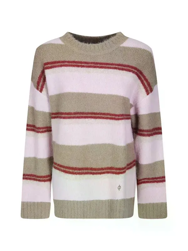SAMSOE SAMSOE Sajeanne Horizontal-stripe Sweater - Neutrals