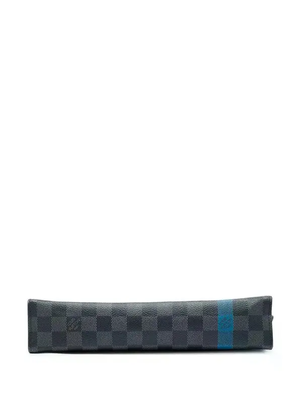 LOUIS VUITTON Damier Graphite Stripe Pochette Voyage Mm Clutch Bag