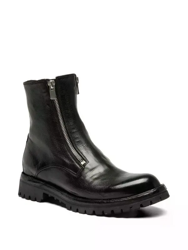 Officine Creative Loraine Ziped Leather Boots